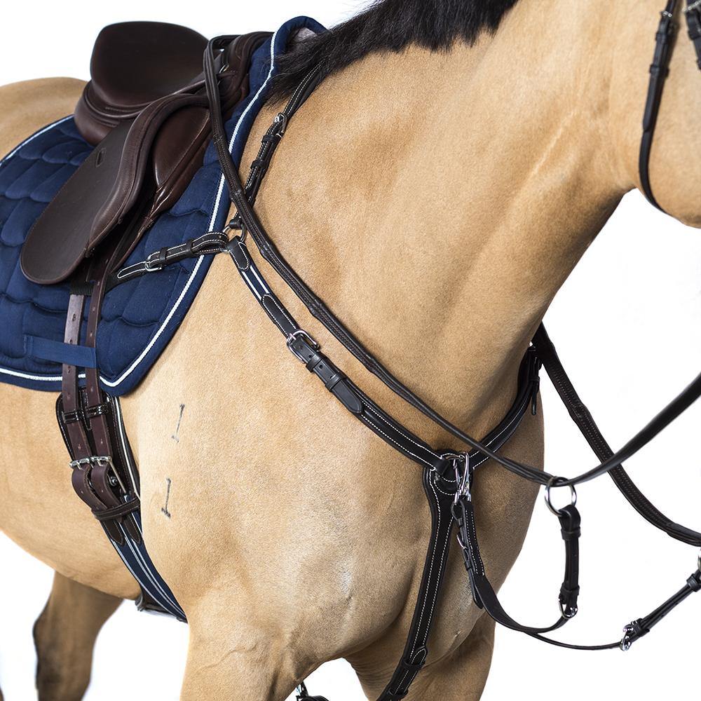 Flexible Fit Raised Leather Breastplates – Taupo Equestrian Supplies